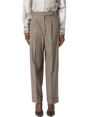 Max Mara Tailored Pinstripe Trousers - Beige