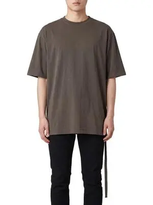 Rick Owens Cotton Oversized T-shirt - Grey
