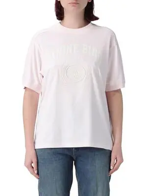 ANINE BING Logo Cotton T-shirt - Pink