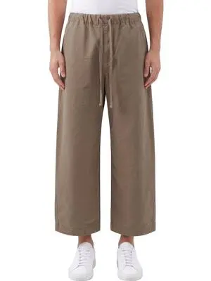 ENTIRE STUDIOS Wide Leg Cotton Trousers - Grey