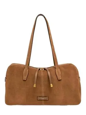 GIANNI CHIARINI Aryna Suede Bag - Brown