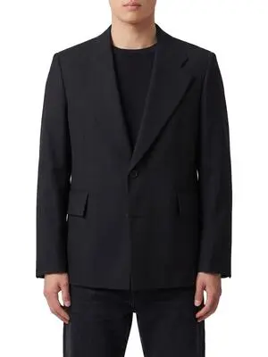 Séfr Wool Blend Single-breasted Blazer - Black