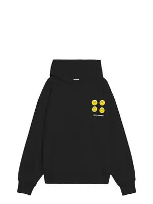 BARROW Graphic Print Hoodie - Black