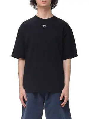 Off-White Crew-neck T-shirt In Cotton - Black
