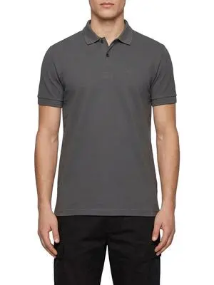BOSS Cotton Polo Shirt - Grey