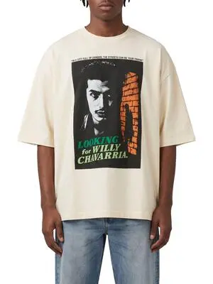 WILLY CHAVARRIA Printed Cotton T-shirt - Ivory