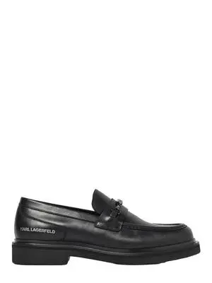 Karl Lagerfeld Loafers With Chain Detail - Black