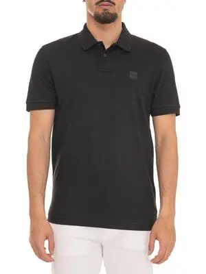 BOSS Basic Cotton Polo Shirt - Black