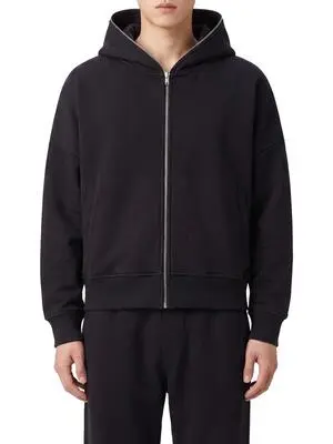 ENTIRE STUDIOS Entire Studios Cotton Zip-Up Hoodie Black