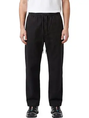 Carhartt Work In Progress Floyde Stretch-cotton Jogging Pants With Logo - Grey