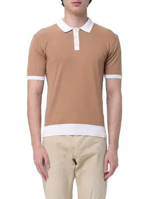 Peuterey Cotton Knit Polo Shirt - Camel