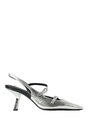 Karl Lagerfeld Slingback Pumps - Silver