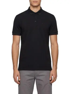BOSS Basic Cotton Polo Shirt - Black