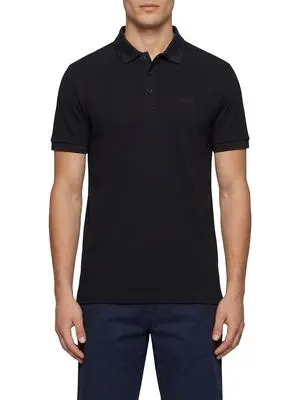 BOSS Basic Cotton Polo Shirt Blue 1