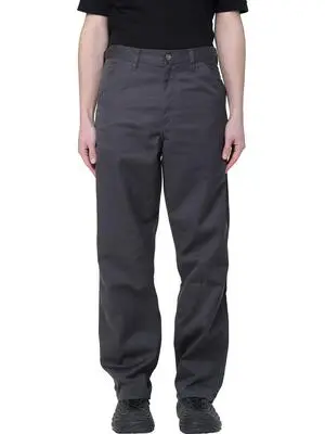 Carhartt Work In Progress Carhartt WIP Wide-Leg Cotton-Blend Pants With Rear Logo Graphite