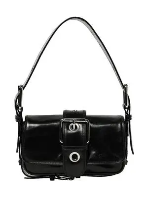 By Far Leather Mini Bag - Black