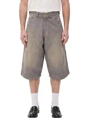 WILLY CHAVARRIA Cotton Denim Shorts - Grey
