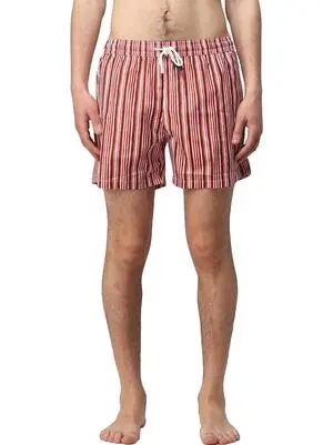 BAGNI FIORIO Striped Swim Trunks - Red