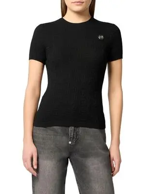 Philipp Plein Viscose Blend Jumper - Black