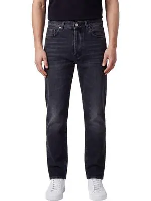 HAIKURE Straight Cotton Denim Jeans - Black