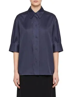 JIL SANDER Cotton Shirt - Blue