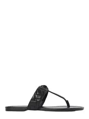 Kurt Geiger Quilted Thong Sandals - Black