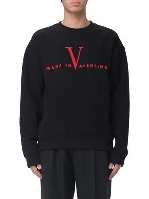 Valentino Garavani Cotton Crewneck Sweatshirt With Logo - Black