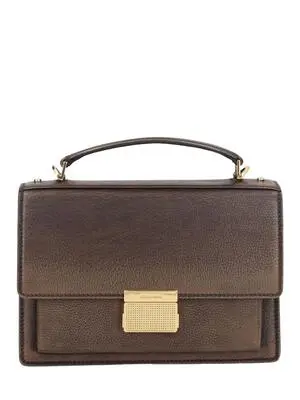 GOLDEN GOOSE Venezia Mini Bag In Aged Leather With Removable Shoulder Strap - Brown