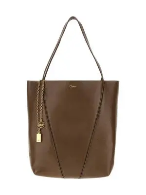 Chloé Chloé Tote Bag With Gold Tone Hardware Camel