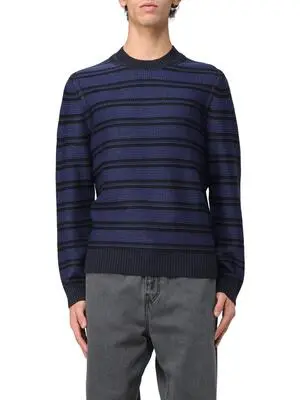 BOSS Ribbed Knit Jumper - Blue