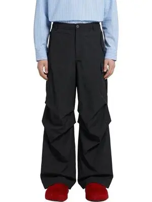 Marni Cotton Blend Cargo Trousers - Black