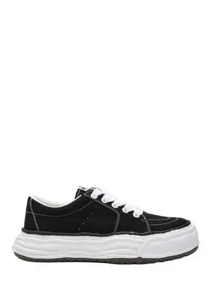 Mihara Yasuhiro Eric Canvas Low-top Platform Sneakers - Black