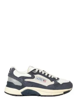 AUTRY Hyperway Bi Leather And Mesh Low-top Sneakers - Blue