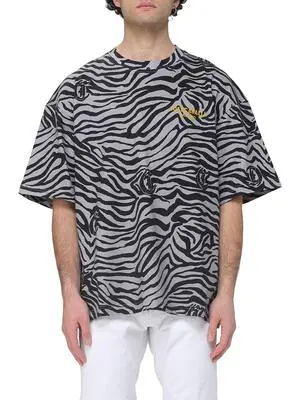 Just Cavalli Zebra Print Cotton T-shirt - Black
