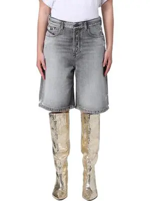 DIESEL® De-sire Cotton Denim Shorts - Grey