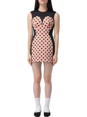 Marc Jacobs Polka Dot Mini Dress - Black