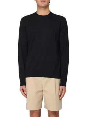 PAOLO PECORA Silk And Cotton Blend Crewneck Sweater - Black