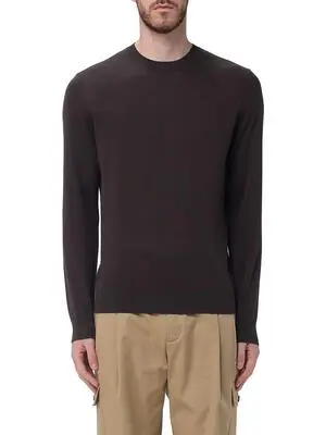 PAOLO PECORA Silk And Cotton Blend Crewneck Sweater - Brown