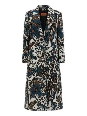 Missoni Printed Mid Length Coat - Multicolor