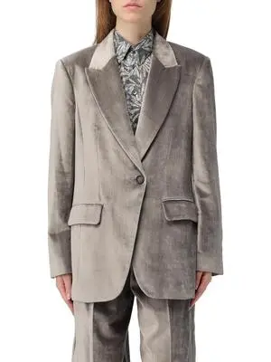 Brunello Cucinelli Velvet Blazer - Grey