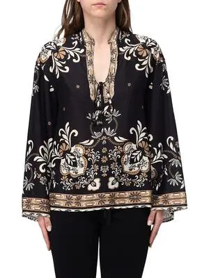 TWINSET Twinset U&B Liberty Cotton Kaftan Black