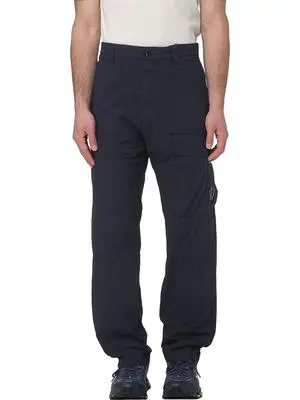 C.P. COMPANY Cotton Blend Cargo Trousers - Blue