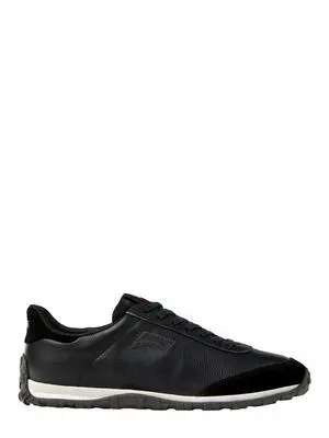 Camper Drift Walk Leather And Suede Lace-up Sneakers - Black