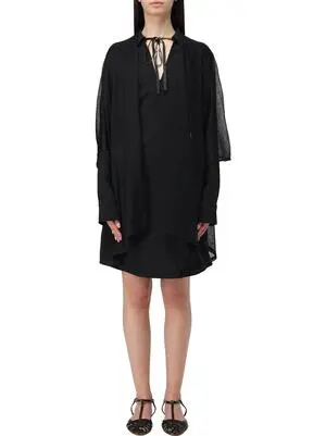 Liu Jo Textured Tie Detailed Jacket - Black