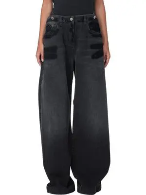 Attico Wide Leg Jeans - Black