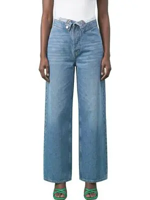 AMISH SUPPLIES Wideleg Cotton Jeans - Denim