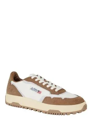 AUTRY Wildpace Low Leather And Mesh Sneakers - Brown
