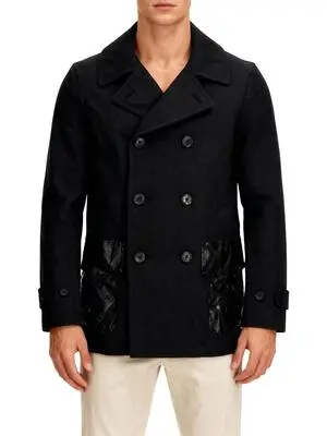 Comme Des Garçons Double Breasted Coat - Black