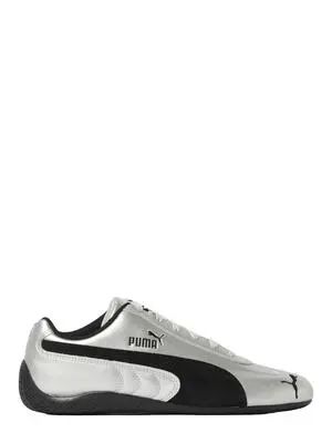 PUMA Metallic Lace Up Sneakers - Silver