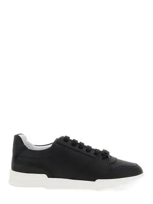 Moschino Leather Trainers - Black